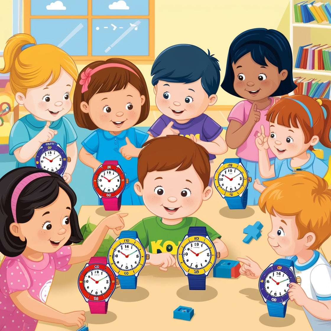 Kids' Wrist Watches That Help Learn Time Quickly – Kiddus