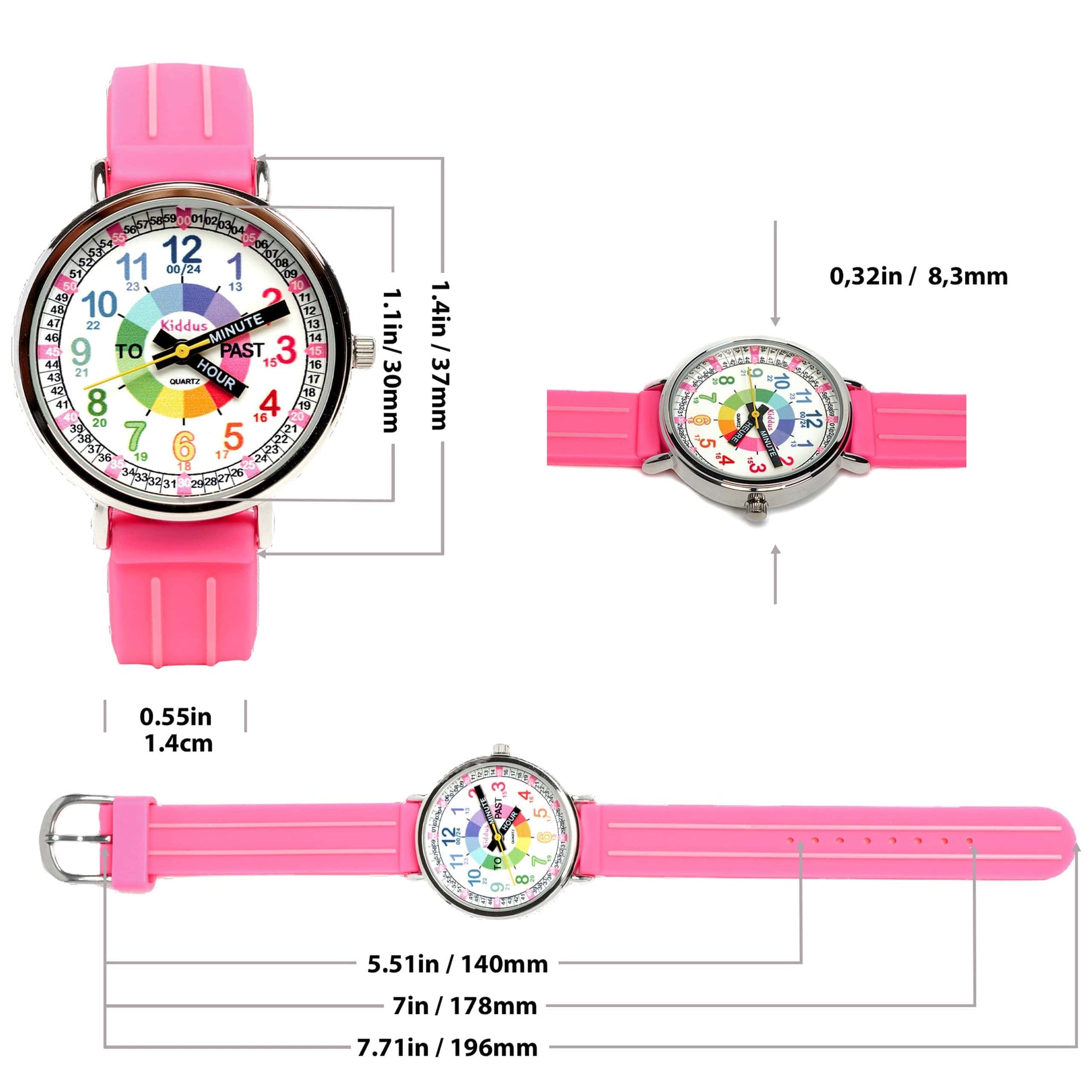Girls Watches Ages 11-15 Kiddus Educational Watch For Children ...